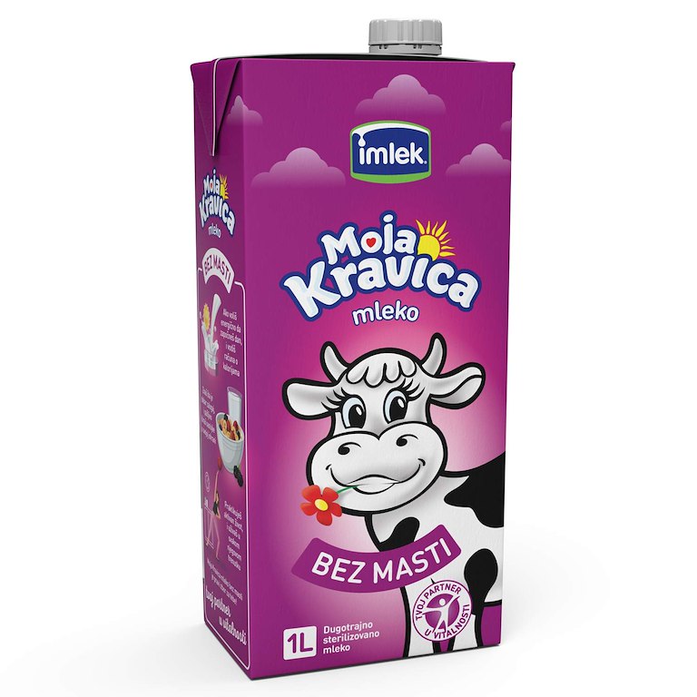 Moja kravica dugotrajno mleko bez masti 0.5% m.m 1l