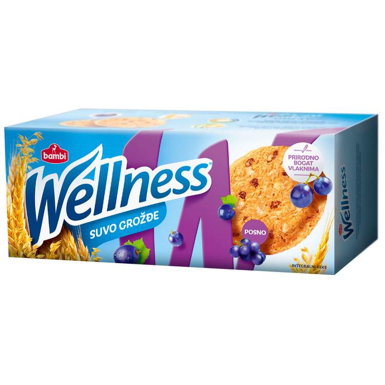 Wellness keks suvo grožđe 210g