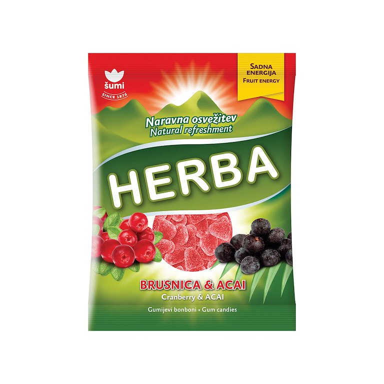 Herba gumene bombone brusnica acai