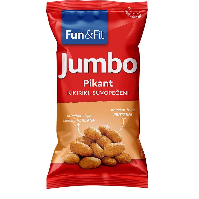 Jumbo suvopečeni pikant kikiriki 75g