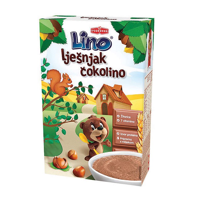 Lino lešnik čokolino žitna kašica 200g