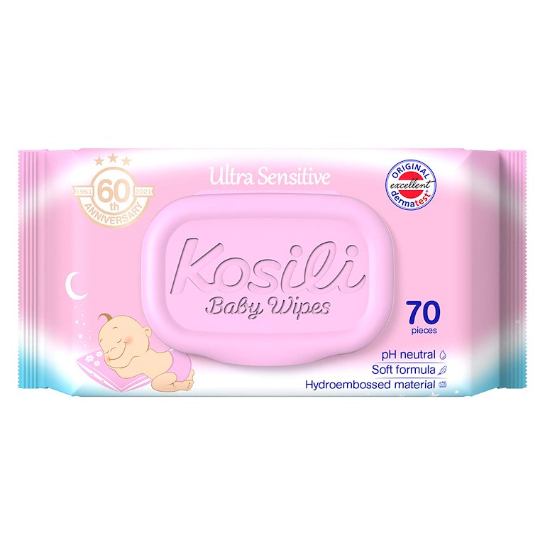 Kosili vlažne maramice baby roze 70/1