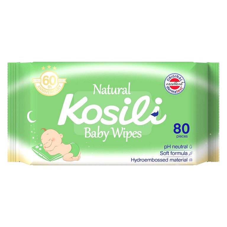 Kosili vlažne maramice natur baby 80/1