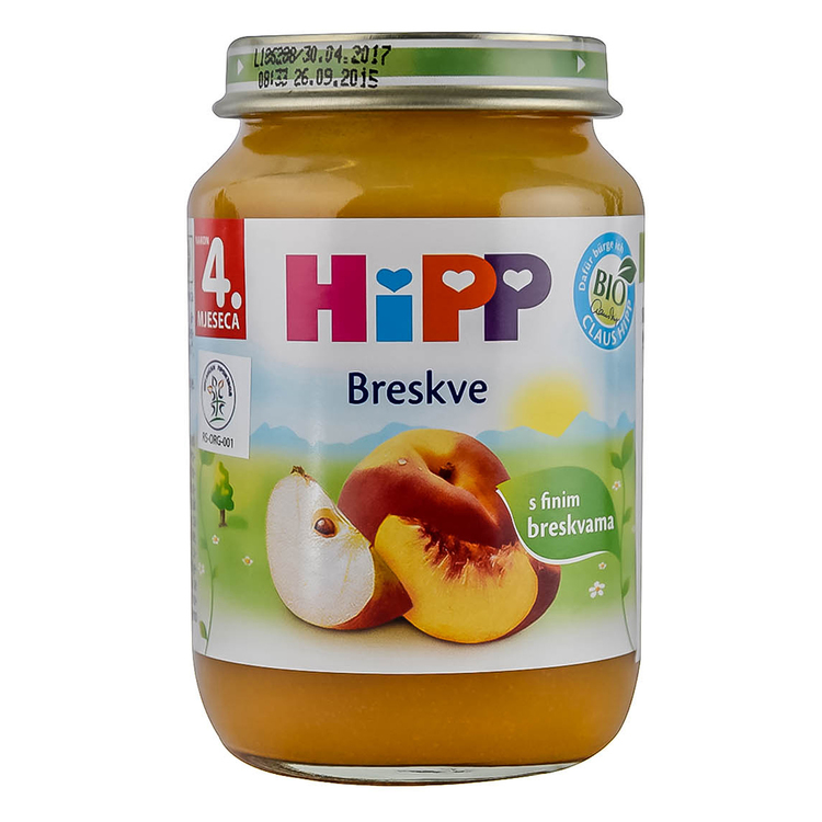 Hipp Bio kašica breskva 190g