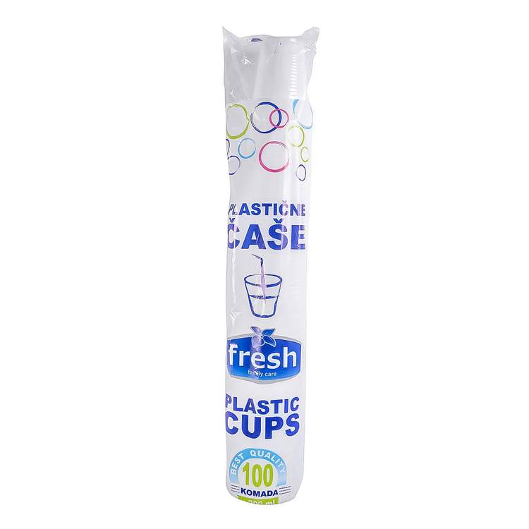 Fresh plastične čaše 200ml,100 kom