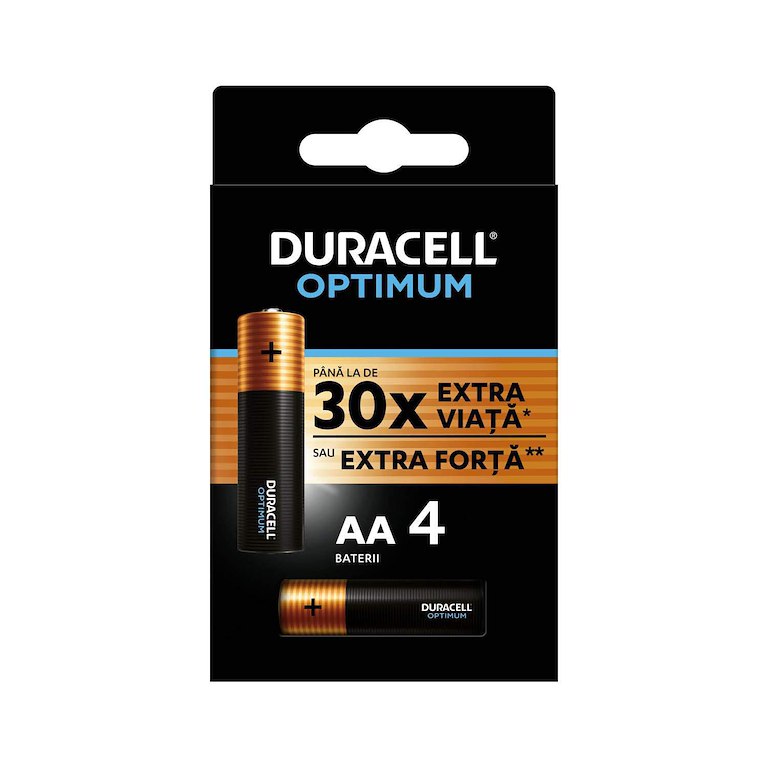 Duracell baterije optimum aa 4/1