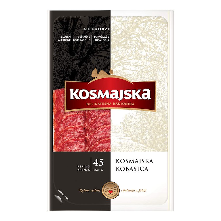 Kosmajska kobasica narezak slajs 80g