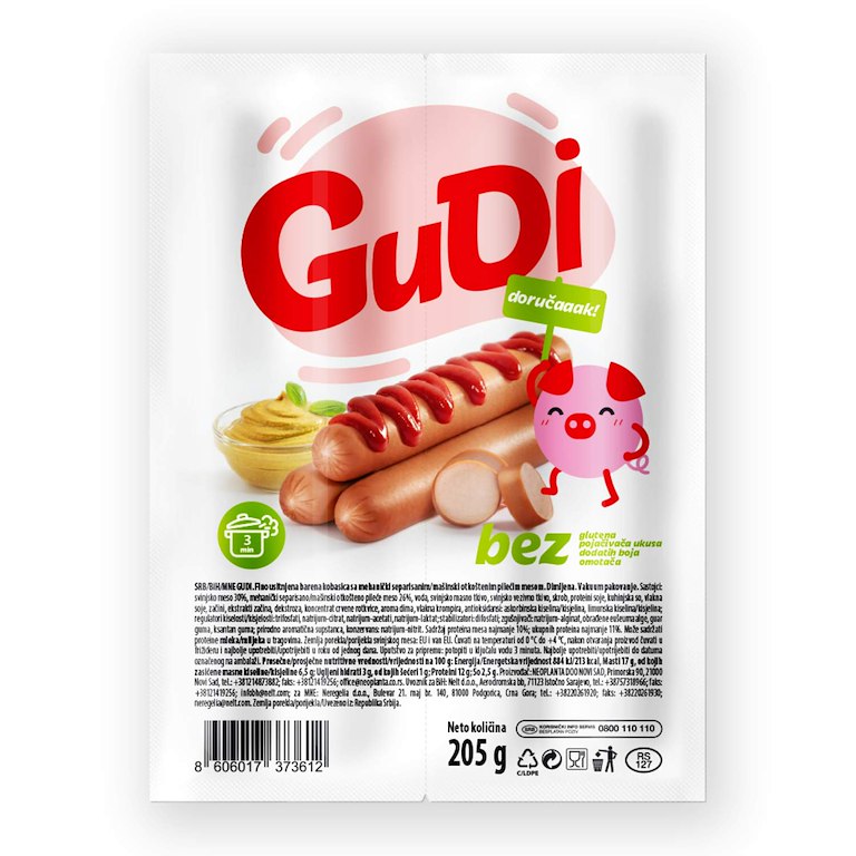 Gudi barena kobasica 205g