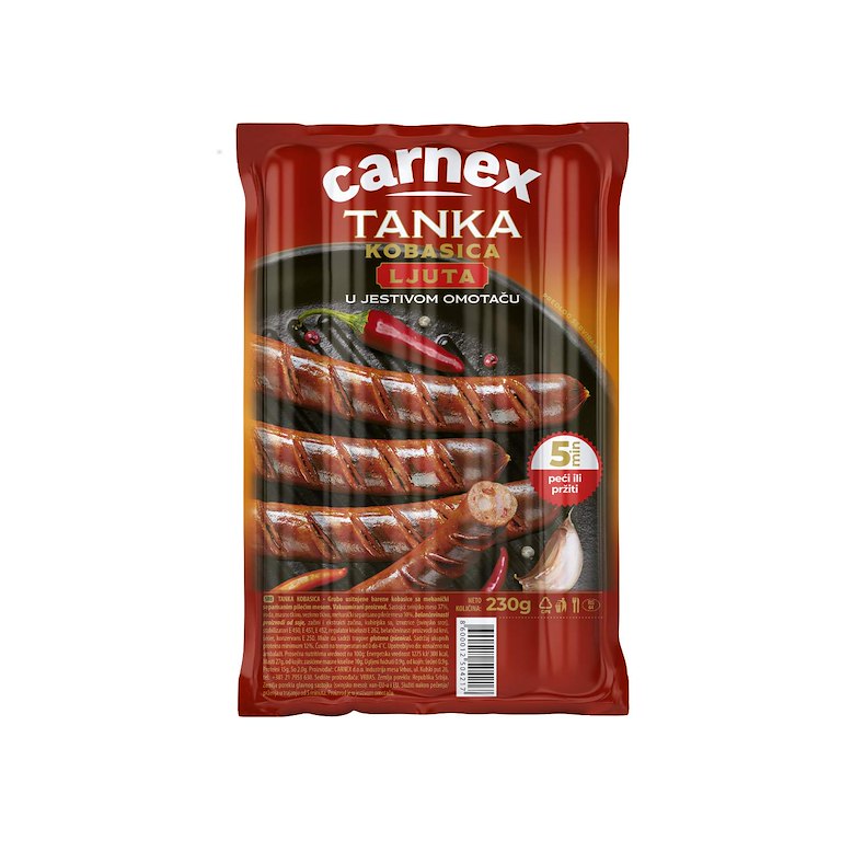 Carnex tanka ljuta kobasica 230g