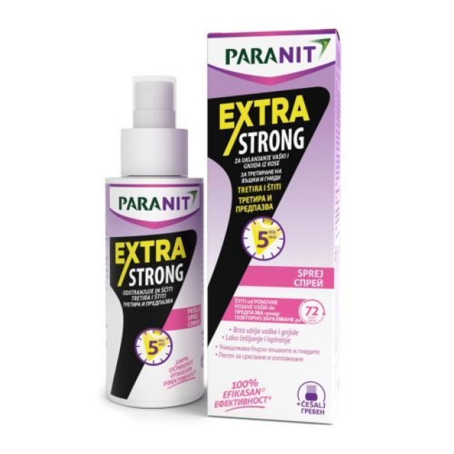 PARANIT Extra strong sprej protiv vaški 100ml + češalj