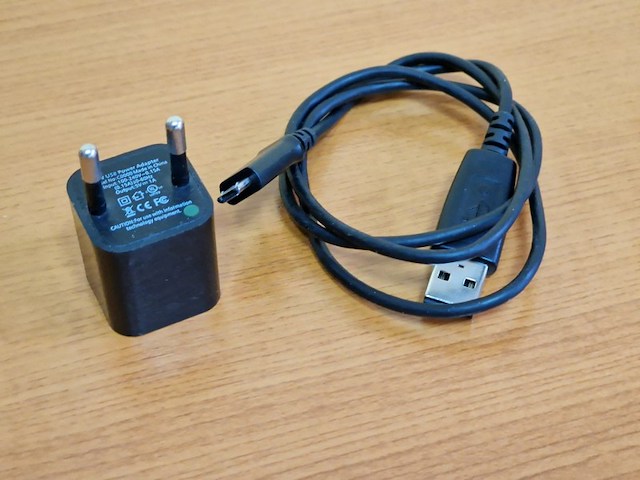 Punjač USB za mobilni telefon 1A + kabl mikro USB