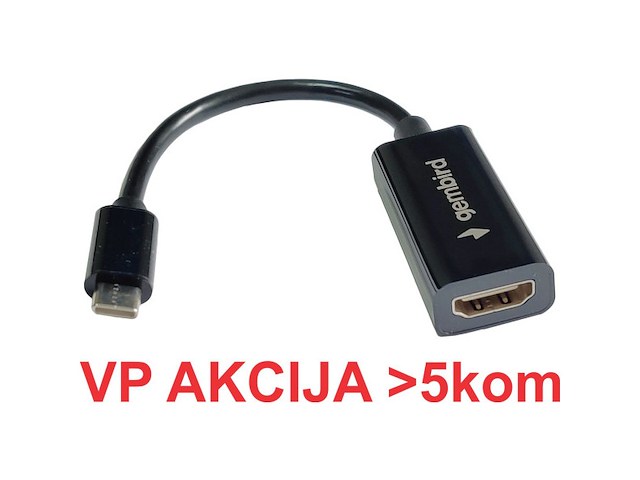 A-CM-HDMIF-03 ** Gembird TYPE-C TO HDMI 11cm CABLE (alt.A-CM-HDMIF-01, A-USB3C-HDMI-01 479)