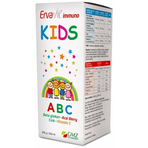 ErvaVit Kids ABC sirup 250ml