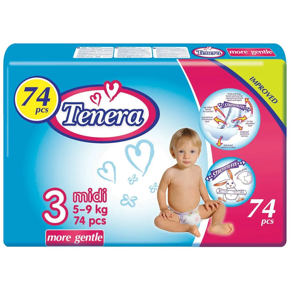 Tenera pelene 3 MIDI 5-9kg 74 komada