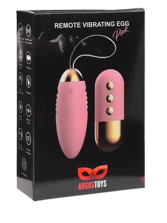 Remote vibrating egg pink AT 1106