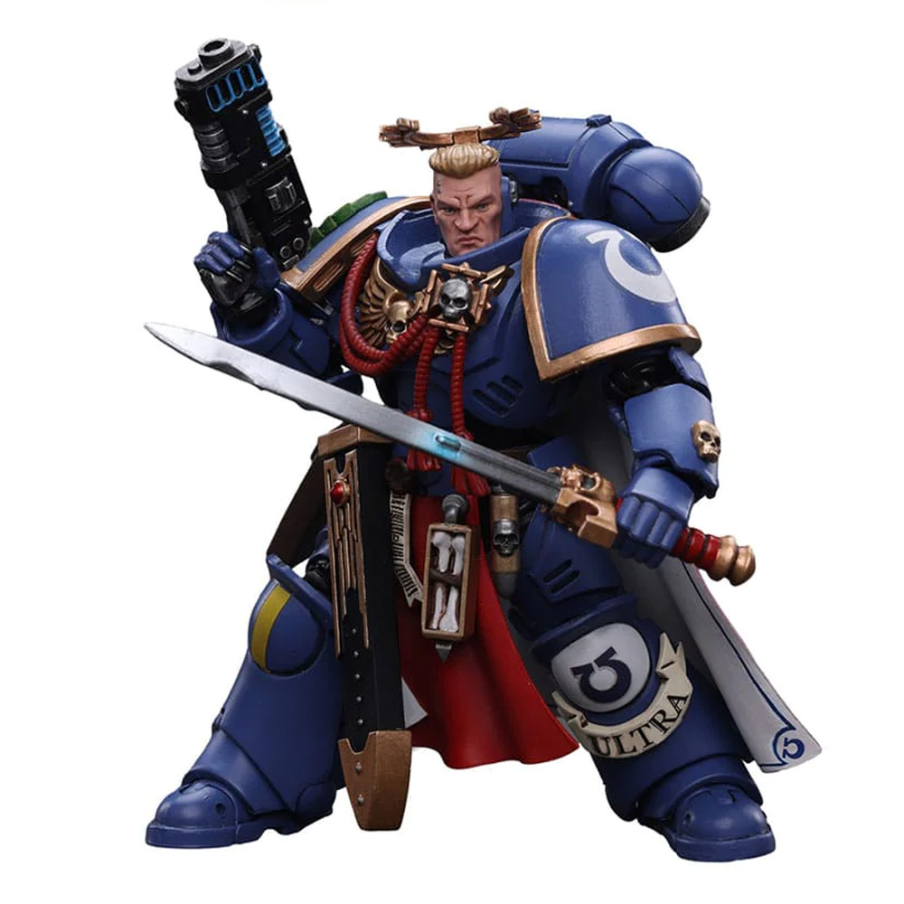 Warhammer 40k Action Figure 1/18 Ultramarines Primaris Captain with Power Sword and Plasma Pistol