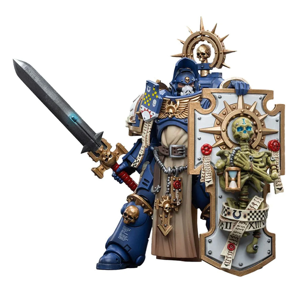 Warhammer 40k Action Figure 1/18 Ultramarines Primaris Captain with Relic Shield and Power Sword