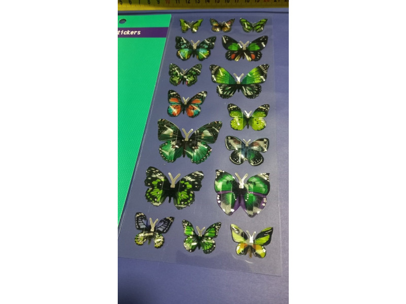 16 komada 3D leptiri