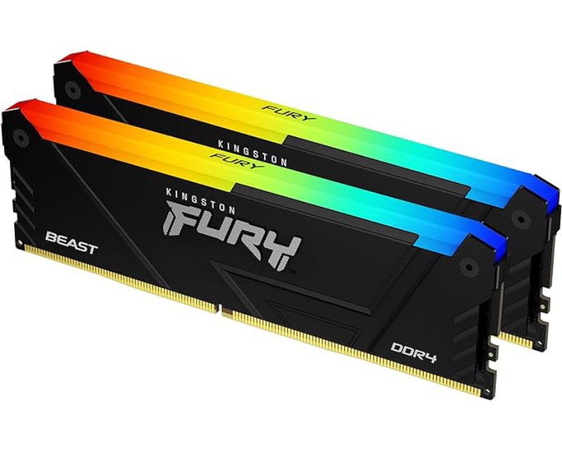 KINGSTON DIMM DDR4 64GB (2x32GB kit) 3600MT/s KF436C18BB2AK2/64 Fury Beast Black RGB XMP