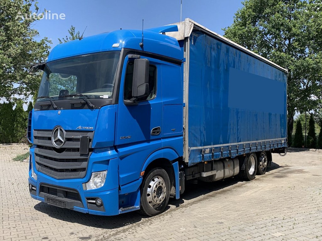 Mercedes-Benz ACTROS 2542 6x2 EURO6 ZESTAW SKRZYNIA Z PLANDEKĄ JUMBO kamion sa klizna zavesa cerada