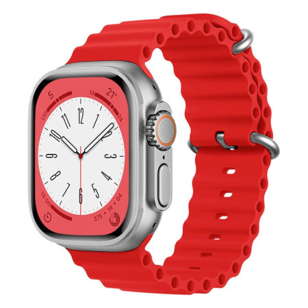 Moye smartwatch ocean strap 44/45/49mm red ( 055033 )
