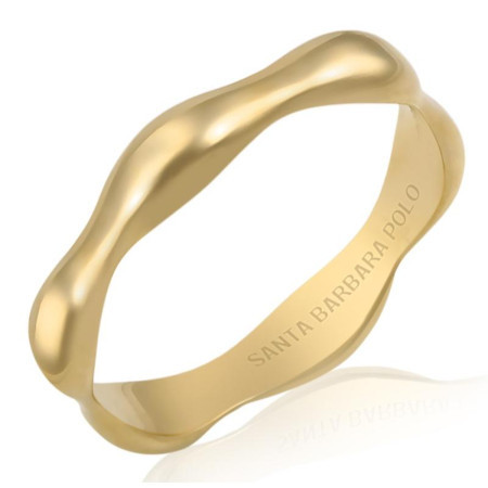 Ženski santa barbara polo zlatni prsten od hirurškog Čelika s ( sbj.3.7002.s.2 )
