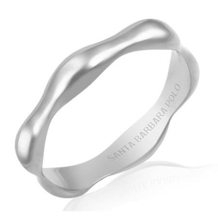 Ženski santa barbara polo srebrni prsten od hirurškog Čelika s ( sbj.3.7002.s.1 )