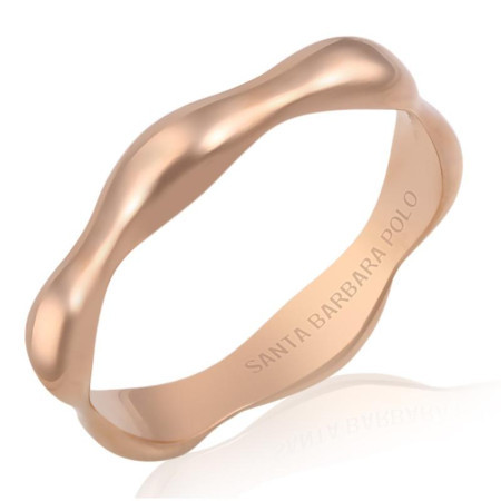 Ženski santa barbara polo roze zlatni prsten od hirurškog Čelika m ( sbj.3.7002.m.3 )