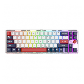 TASTATURA MEHANICKA GAMING FANTECH MK911 RGB VIBE MAXFIT 70 LONDON TOUR WIRELESS (YELLOW SWITCH)