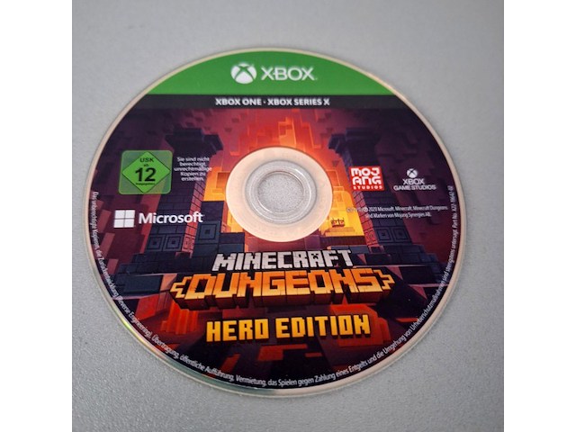 Minecraft Dungeons Hero Edition   XBOX One  samo disk