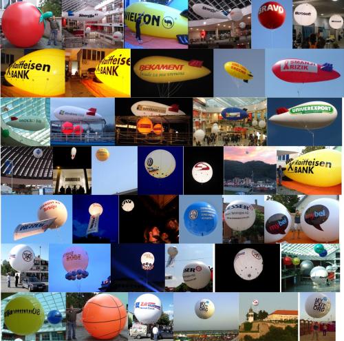 Cepelini, velike lopte, baloni, reklama