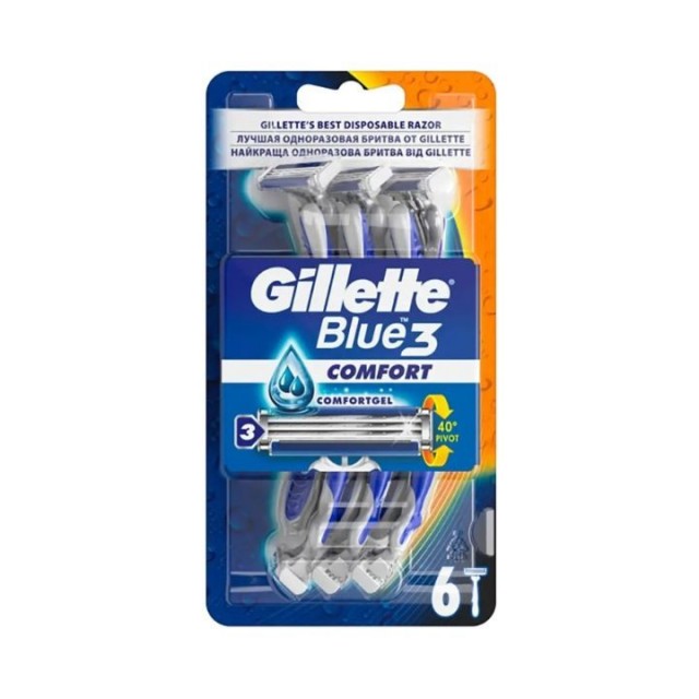 GILETTE blue 3, 6kom