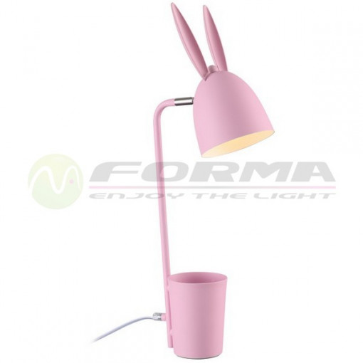 Dečija stona lampa pink zeka