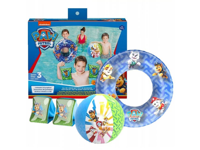 PAW PATROL PATROLNE ŠAPE SET ZA PLIVANJE