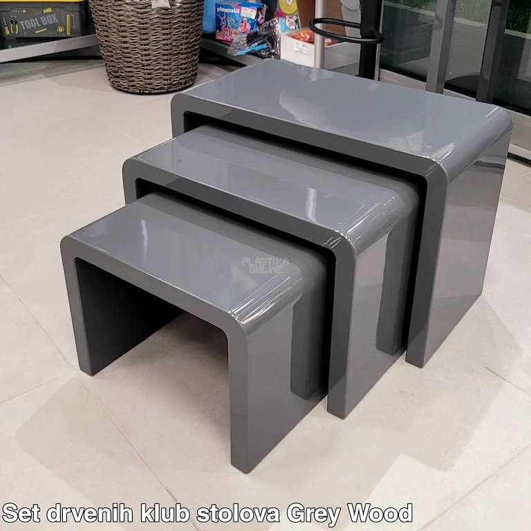 Klub stolovi 3u1 GREY TRIO