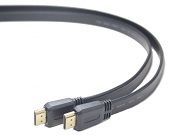 GEMBIRD - MONITOR Cable, High Speed HDMI 4K with Ethernet, HDMI/HDMI M/M, Gold Plated, Flat, 1.8m