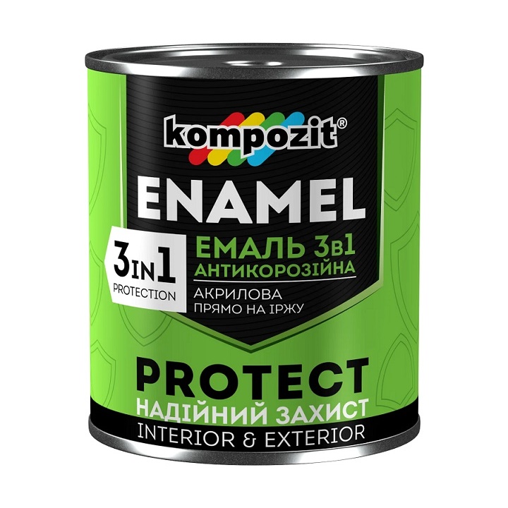 Antikorozivni emajl 3 u 1 KOMPOSIT PROTECT 0,65 kg | razne nijanse