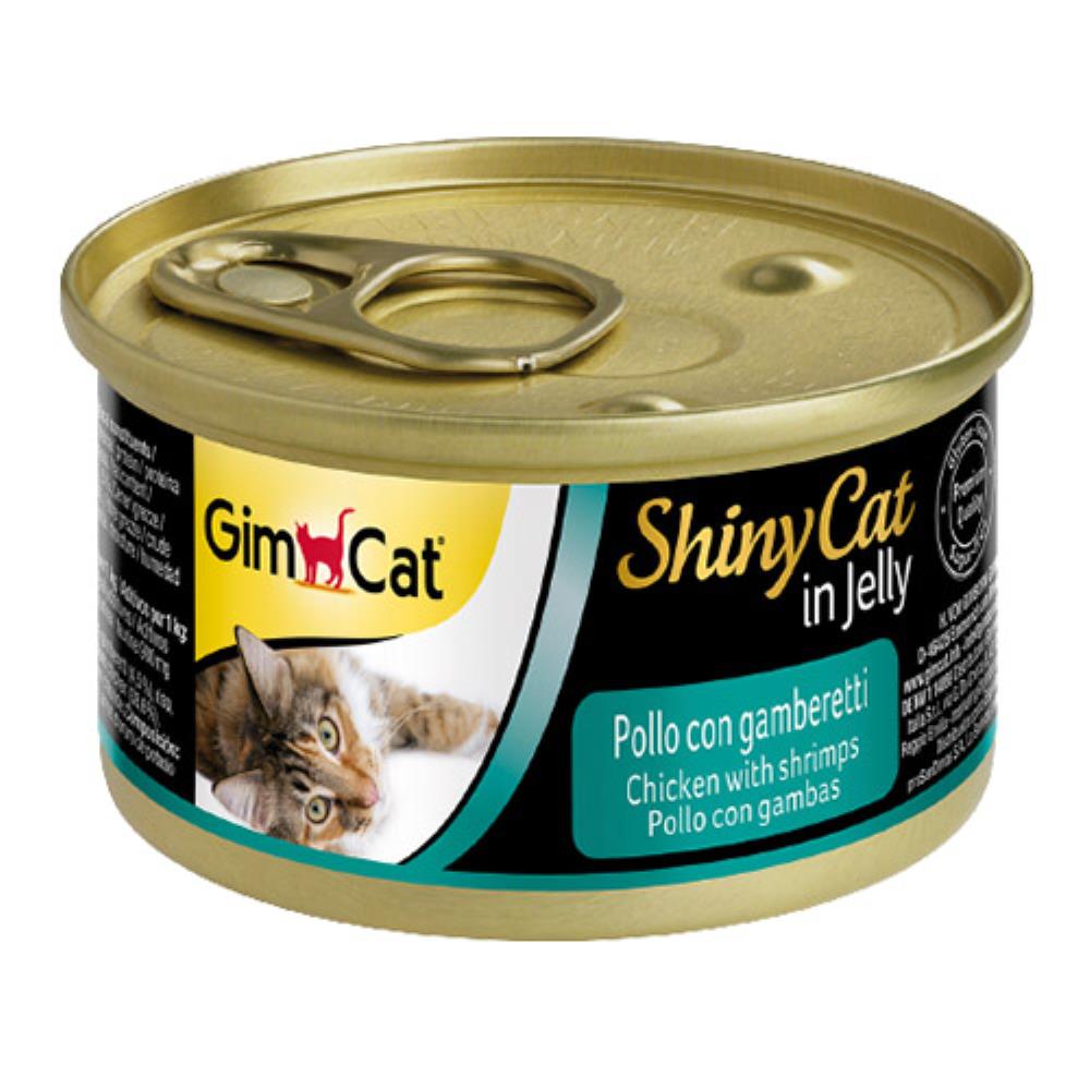 SHINY CAT JELLY PILETINA I SKAMPI KONZERVA ZA MACKE 70 G