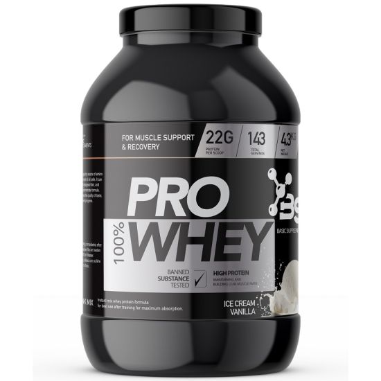 Basic Pro Whey - Ice Cream Vanilla 4300g