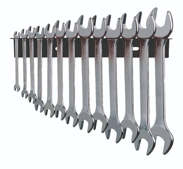Garnitura vilastih ključeva na metalnom nosaču od 6-32 mm 252 N/R13 USAG