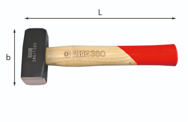 Čekić macola 2000gr dužine 300 mm 380 USAG