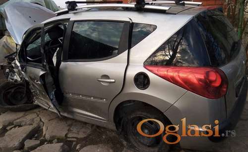 Peugeot 207 SW, 1.6HDi, Oštećen