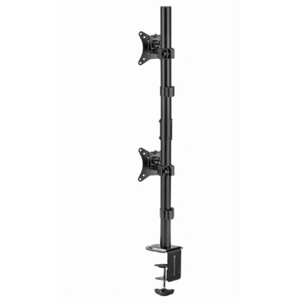 GEMBIRD Nosač MA-D2-02 za dva monitora, tilt, 17"-32", stoni