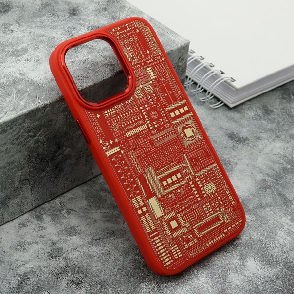 Futrola Machinery za iPhone 14 Pro Max, crvena