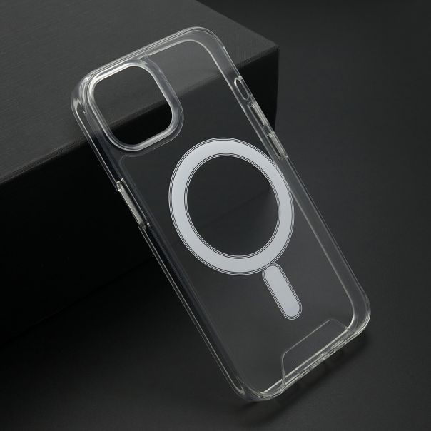 Futrola Silikonska Magnetic za iPhone 15, providna