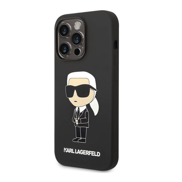 Futrola Silikonska Karl Lagerfeld za Iphone 14 Pro, crna