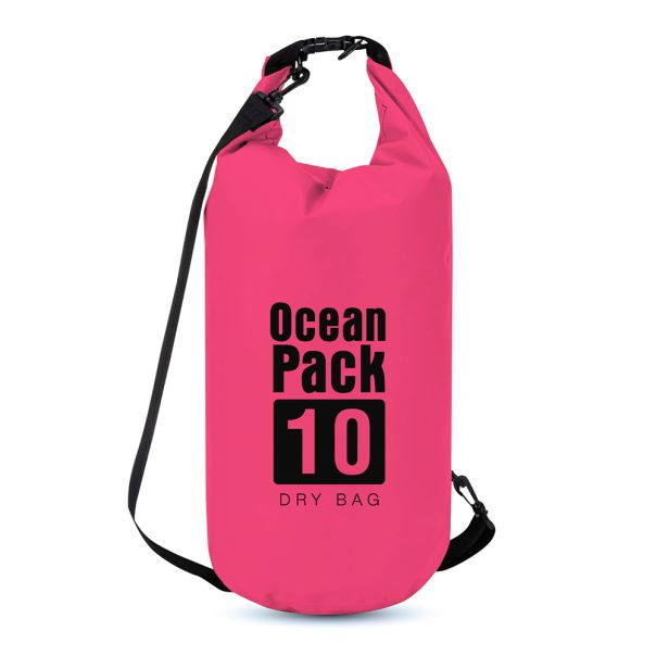 Vodootporna torba Dry Bag 10L, roze