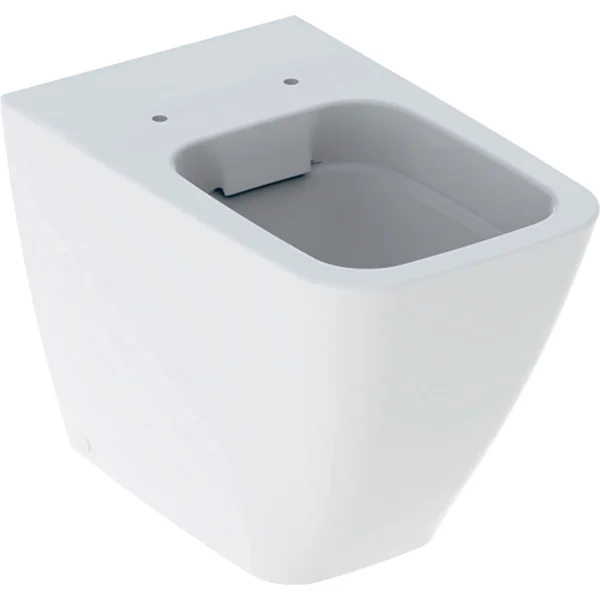 Geberit iCon Square podna WC šolja, u ravni zida, skriveno kačenje, Rimfree