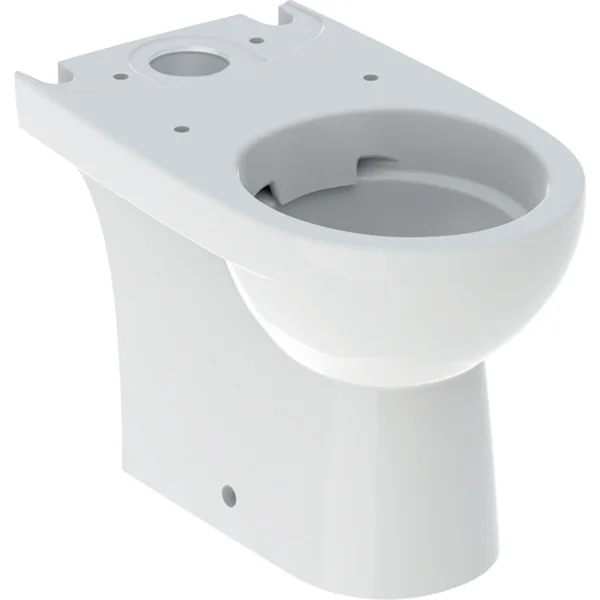 Geberit Selnova Compact podna WC šolja za predzidni vodokotlić za monoblok, odvod u više pravaca, vidljivo kačenje, smanjena dubina, Rimfree