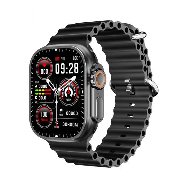Smart watch KW900 ULTRA2 crni (silikonska narukvica)
